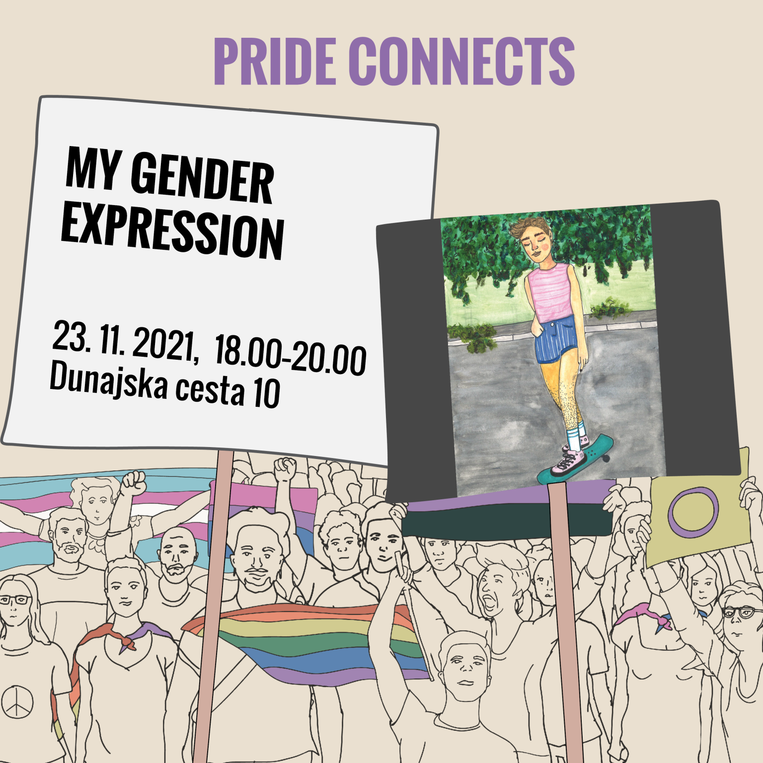 Pride Connects: My Gender Expression - Društvo Parada Ponosa